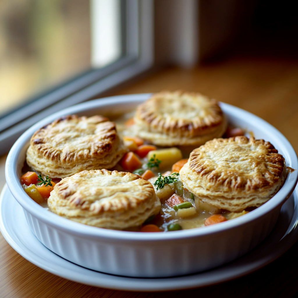 Biscuit Vegetable Pot Pie