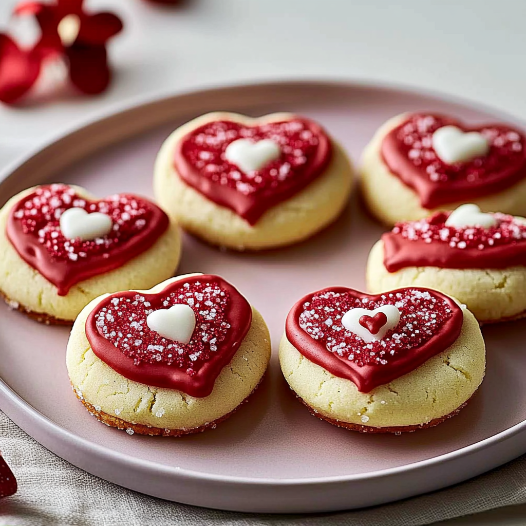 Valentines Day Heart Sugar Cookies