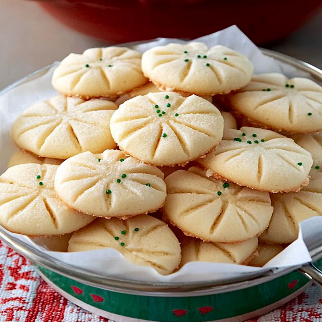 Whipped Shortbread Cookies