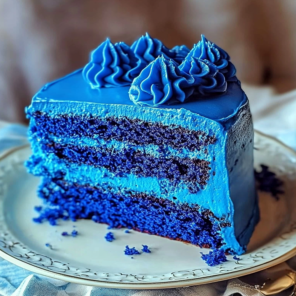Stunning Blue Velvet Cake