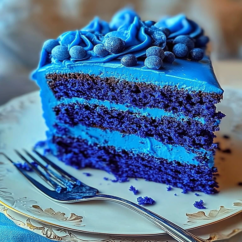 Stunning Blue Velvet Cake