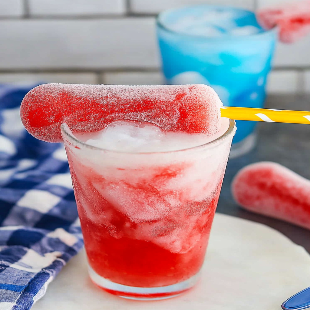 Easy Frozen Bomb Pop Cocktail