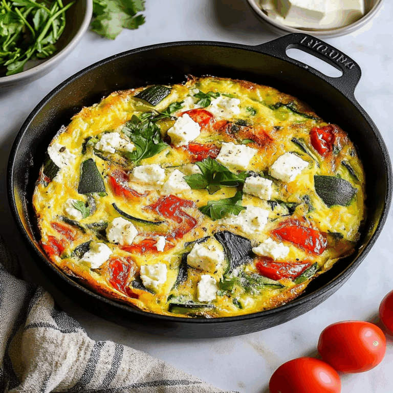 Italian Vegetable Frittata with Feta