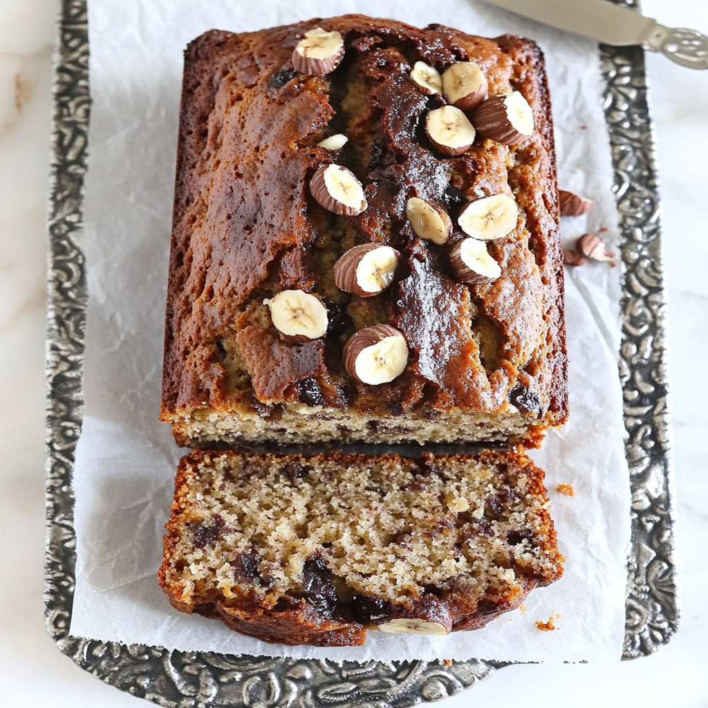 Hazelnut Banana Bread