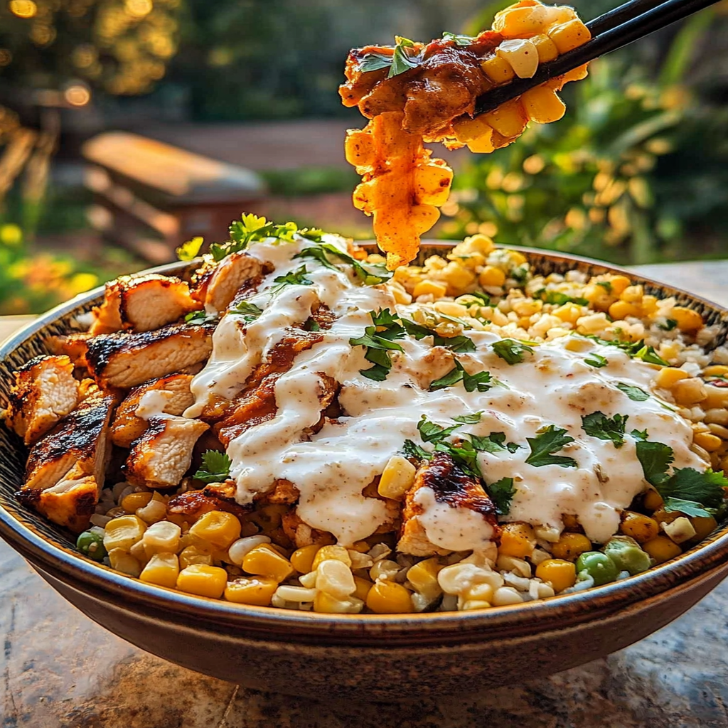 Flavor-Packed Mexican Street Corn Chicken Bowl