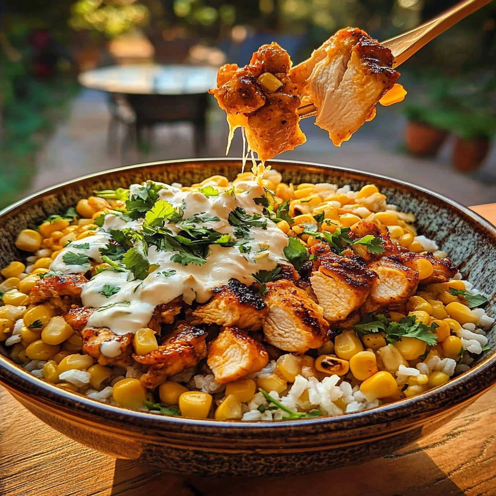 Flavor-Packed Mexican Street Corn Chicken Bowl