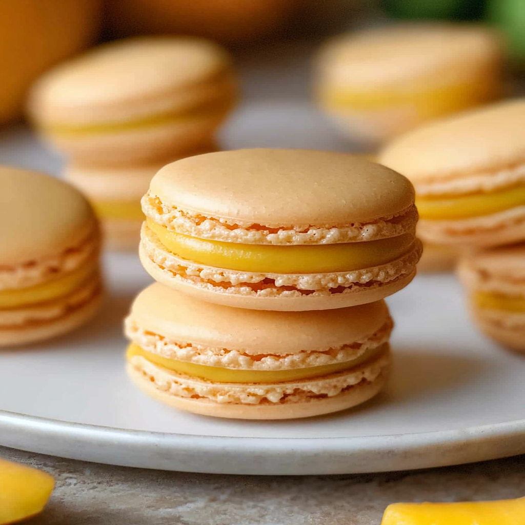 Mango Macarons