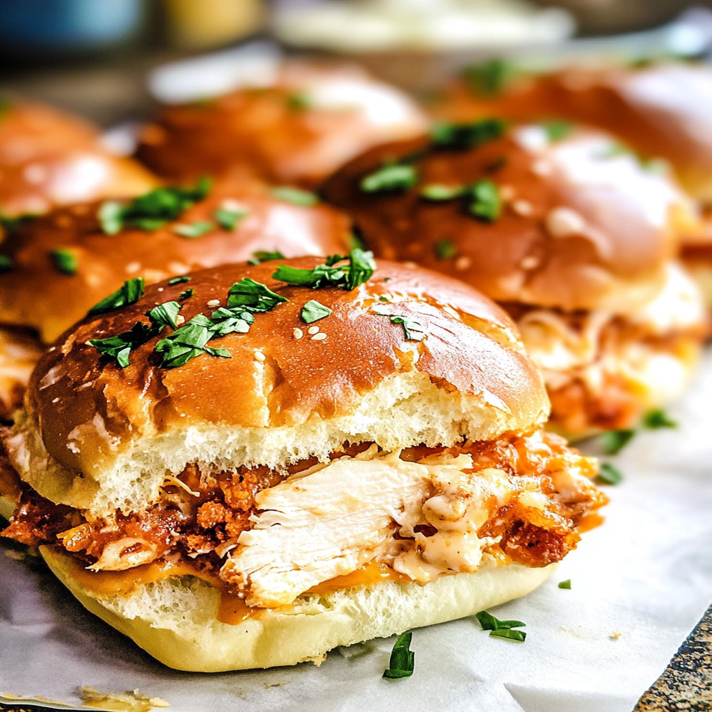 Chicken and Cheese Sliders
