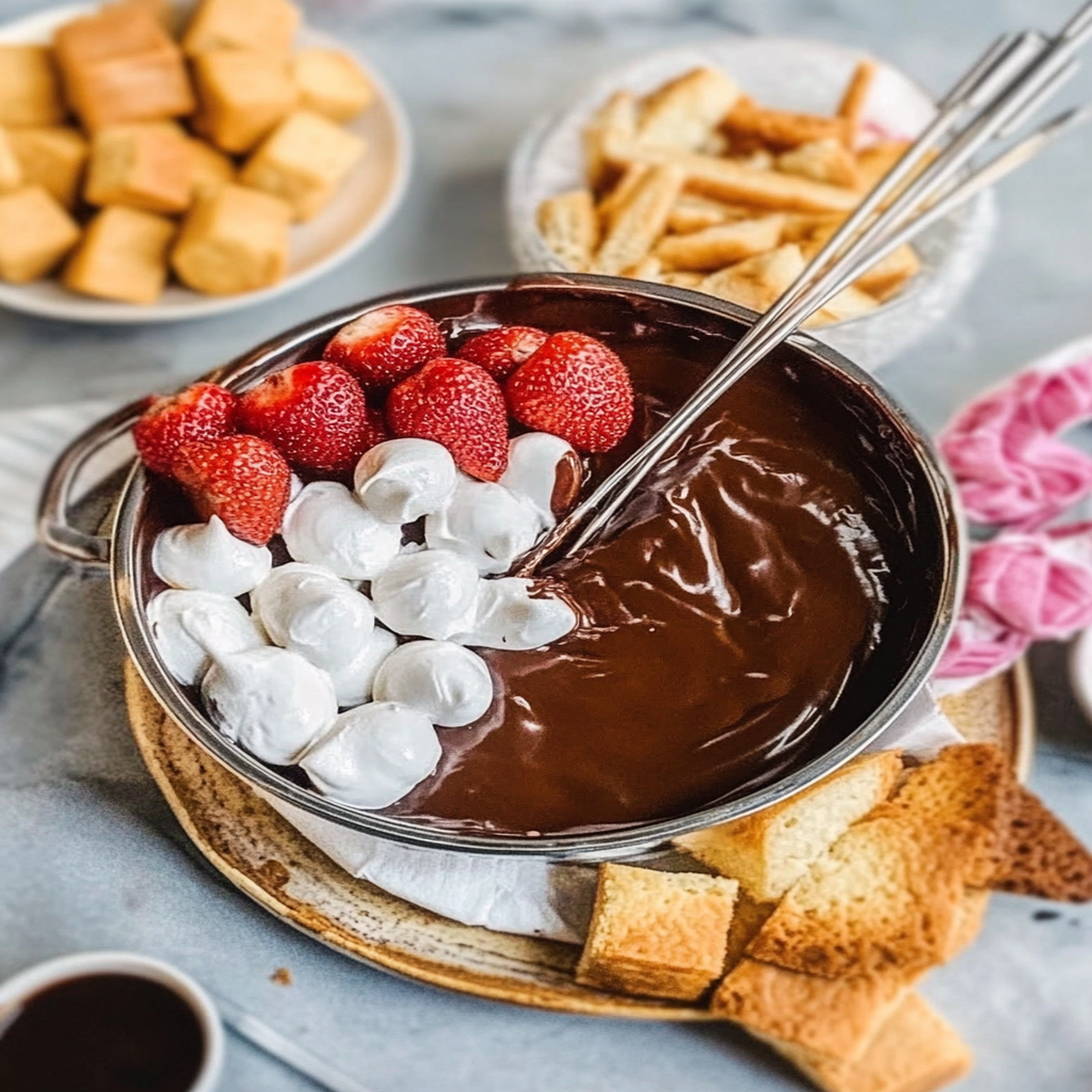 Chocolate Fondue Dessert Bar