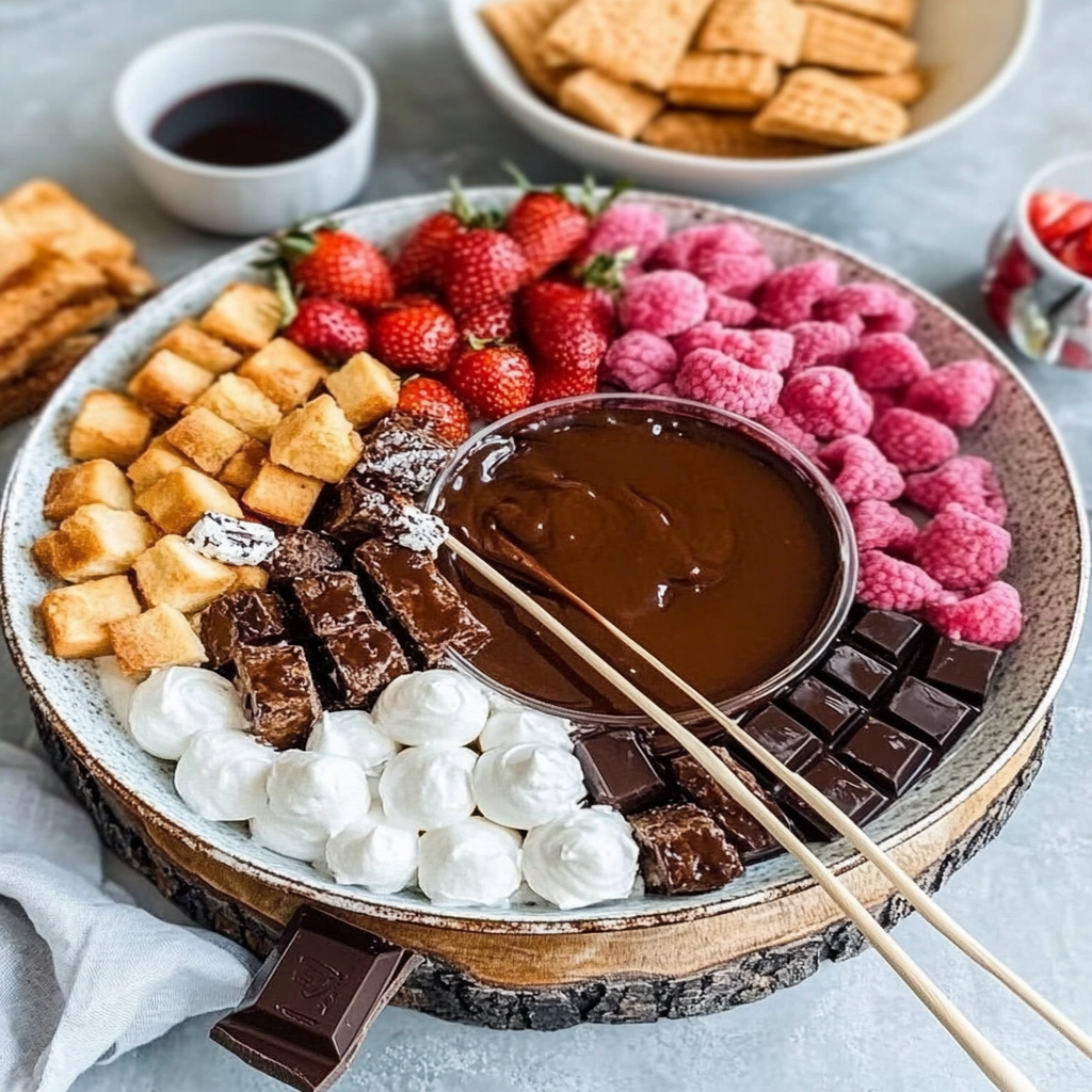 Chocolate Fondue Dessert Bar