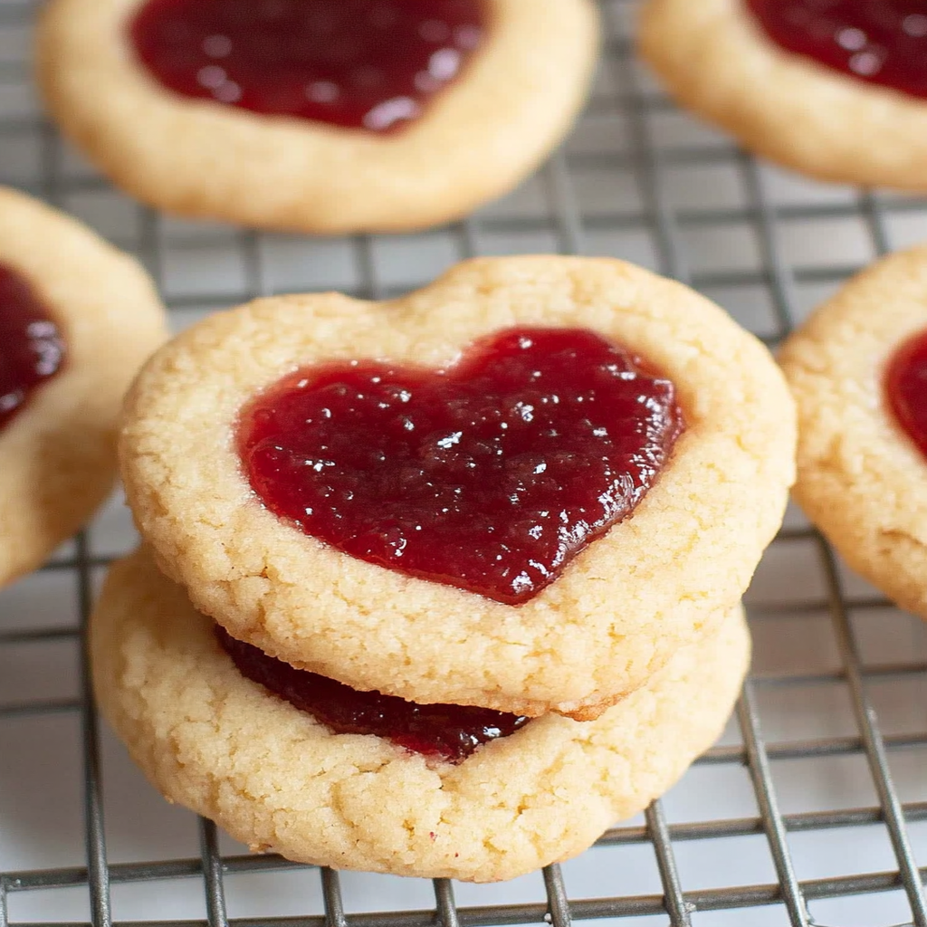 Heart Jam Cookies