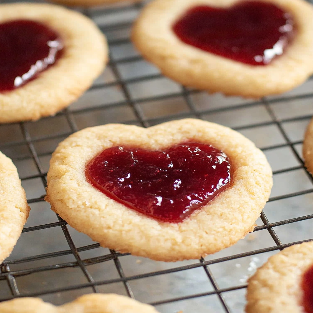 Heart Jam Cookies