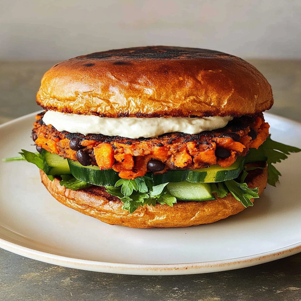 Sweet Potato Black Bean Burgers